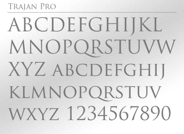 Trajan Pro - blog.druckportal.de
